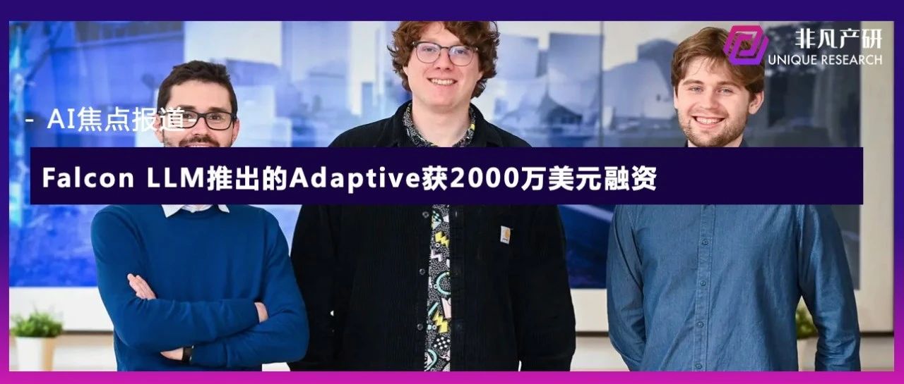 Falcon LLM推出的Adaptive获2000万美元融资，中东力量拉开2024开源大战帷幕｜F2AI焦点_大数跨境｜跨境从业者专属的媒体平台