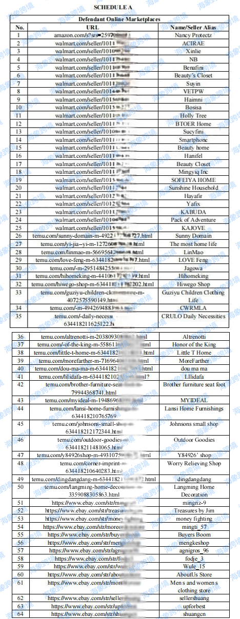 热议！家具类隐藏TRO风险，TABLE LAMP 台灯，案件号：24-cv-3794，椅子脚套专利，案件号：24-cv-3744_大数跨境｜跨境从业者专属的媒体平台