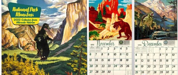National Park Monsters2022年怪兽日历！- 大数跨境