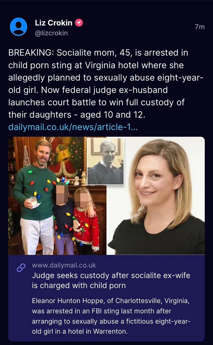 来头不小！法官前妻私下传播儿童色情制品，还计划性虐女童- 大数跨境