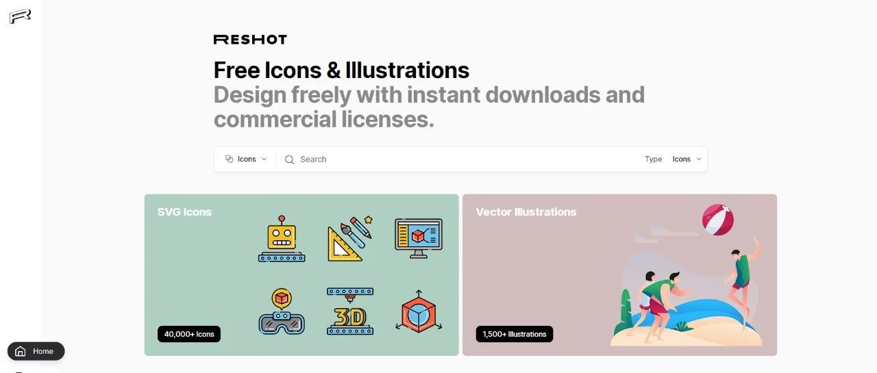 Reshot - Icons图标插图设计平台- 大数跨境
