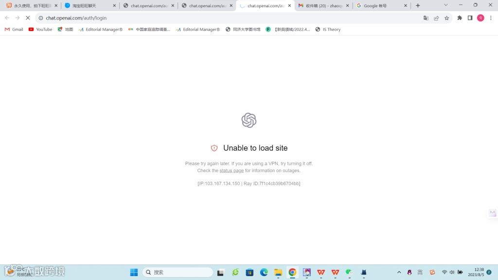Unable to load site ChatGPT原因及解决办法- 大数跨境