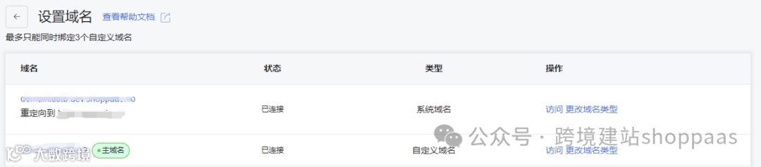 在SHOPPAAS添加自定义域名以及如何拥有域名- 大数跨境