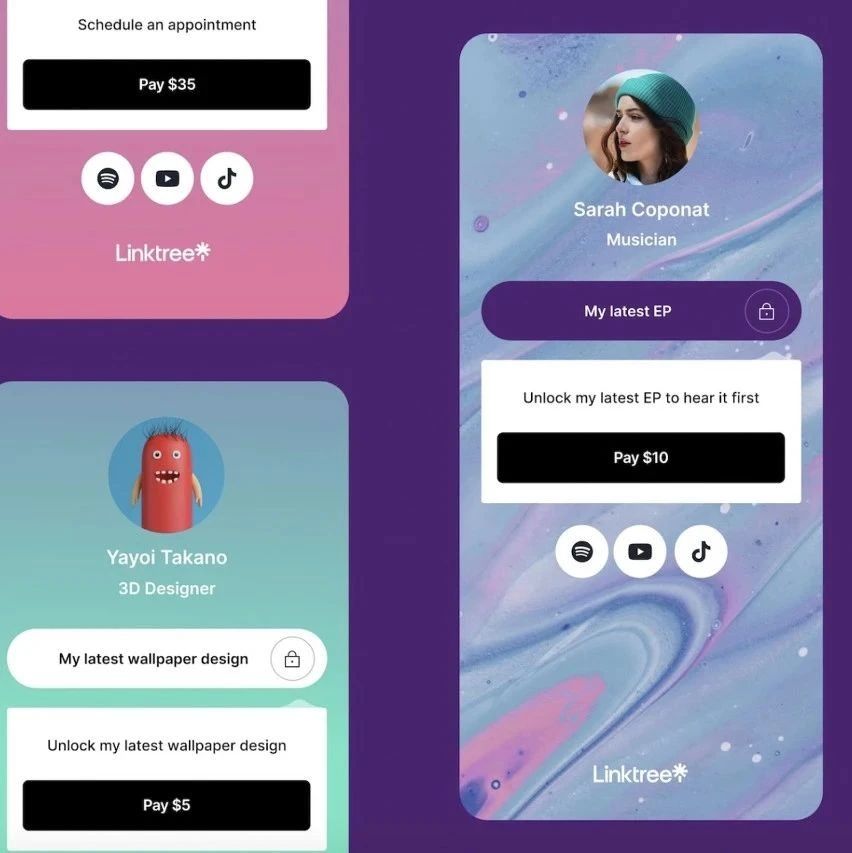 个人资料页工具Linktree向创作者开放付费墙功能- 大数跨境