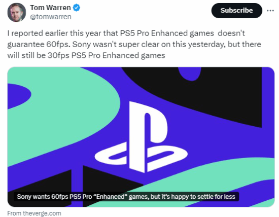曝PS5 Pro仍会有30FPS的增强游戏：开发者自由选择- 大数跨境