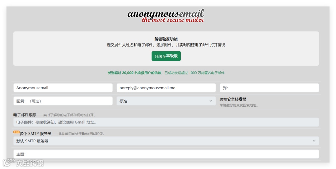 10个国外匿名/临时邮箱推荐 - 免费匿名发送及接收邮件、帐号临时注册等！- 大数跨境