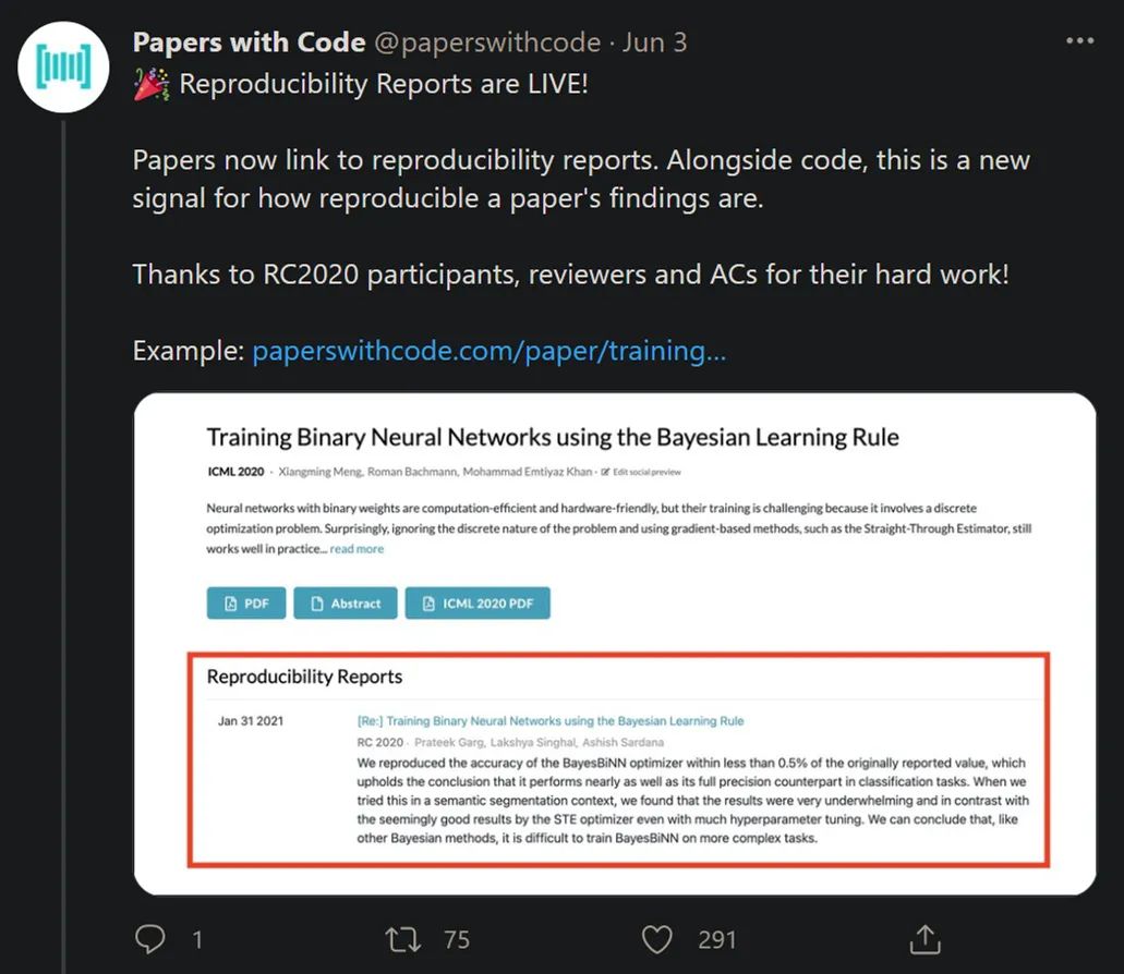 论文无法复现「真公开处刑」，PapersWithCode上线「论文复现报告」- 大数跨境