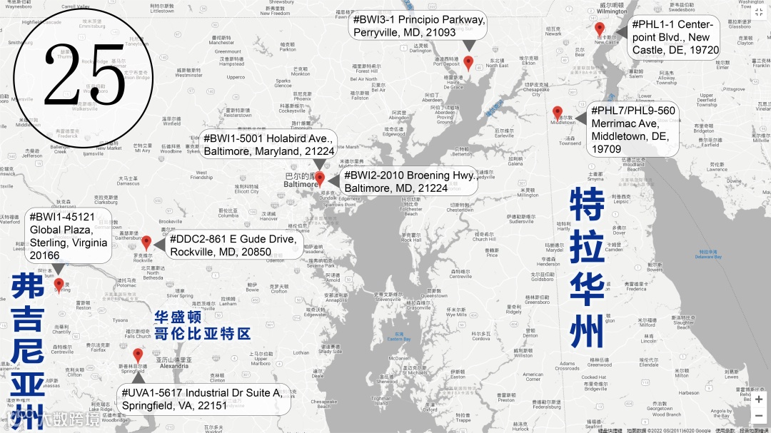 美国FBA主要仓库地址分布地图- 大数跨境
