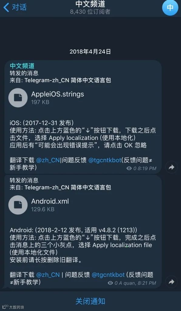 Nicegram中文设置及Debug模式开启-电报群Telegram第三方IOS客户端- 大数跨境