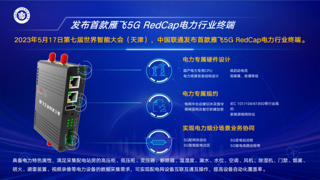 联通雁飞5G RedCap电力行业终端，让5G应用从“用得好”到“用得起”- 大数跨境
