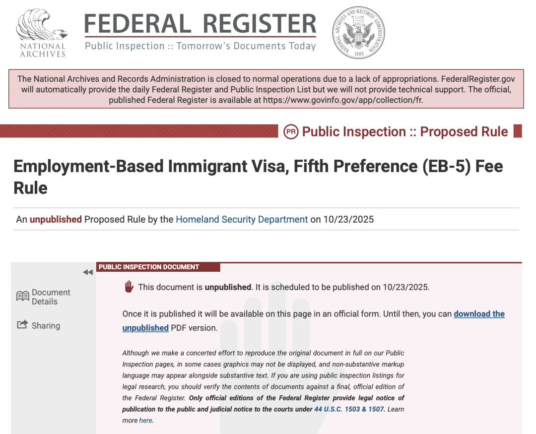 一周资讯 | 美国拟议新规EB-5申请费用全面下调，澳洲取消留学生人数上限- 大数跨境