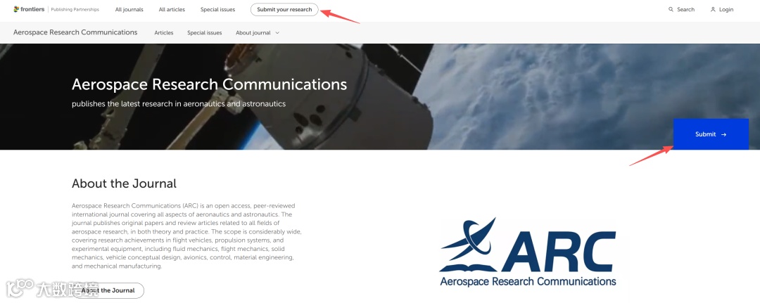 期刊解读 | Aerospace Research Communications 聚焦航空航天前沿研究- 大数跨境