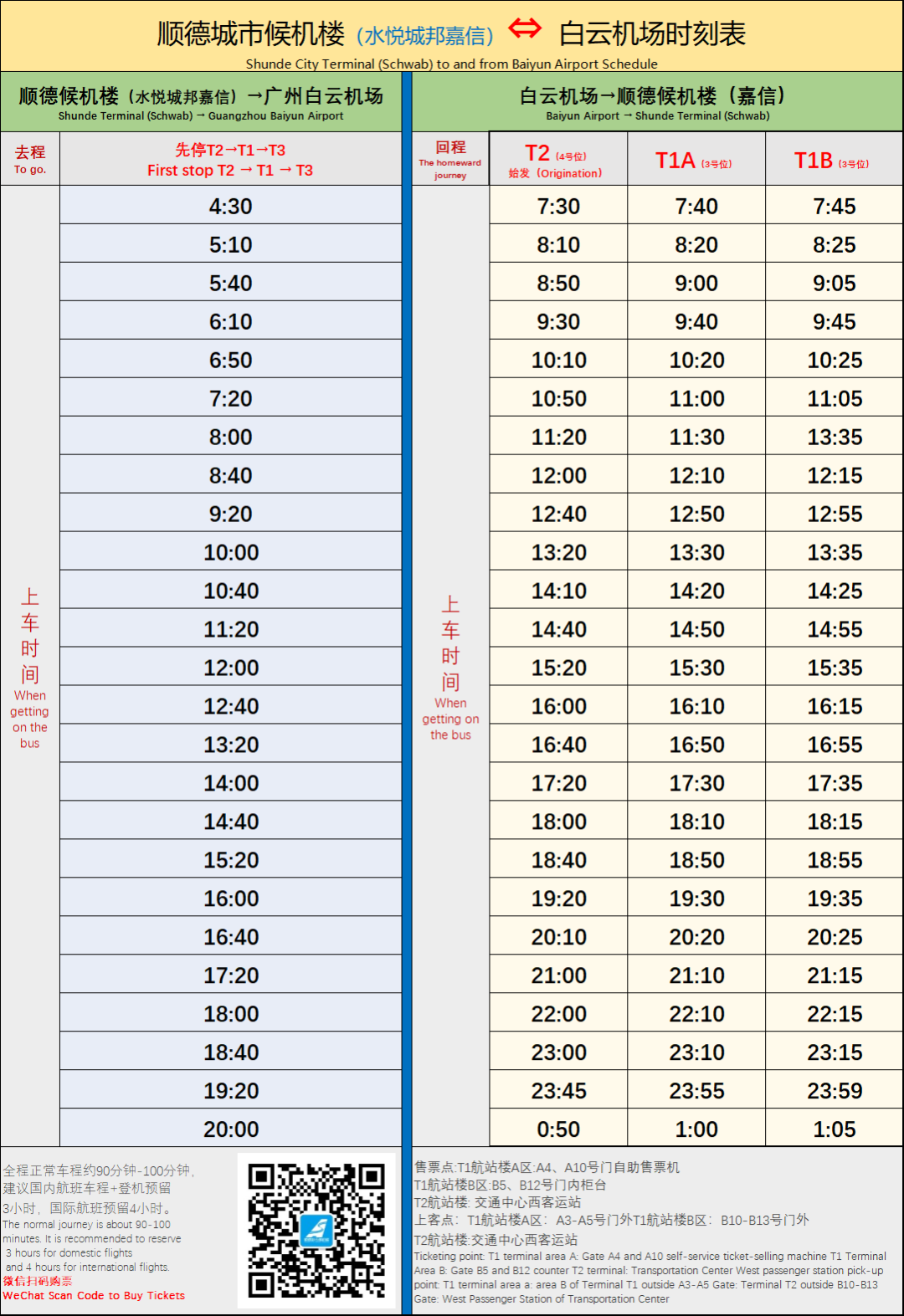 顺德候机楼⇌白云机场，机场大巴直达T1、T2、T3。站点少，全程正常车程约90分钟- 大数跨境
