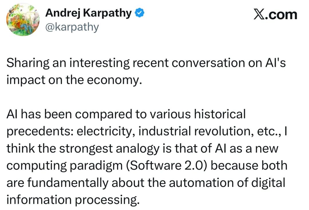 Andrej Karpathy 提出判断什么工作会被 AI 替代的新标准- 大数跨境