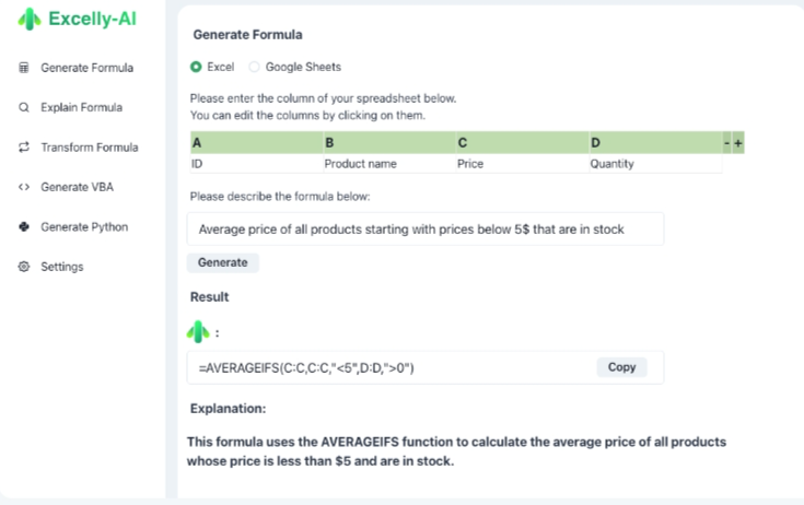 Excelly-AI - M123跨境工具导航
