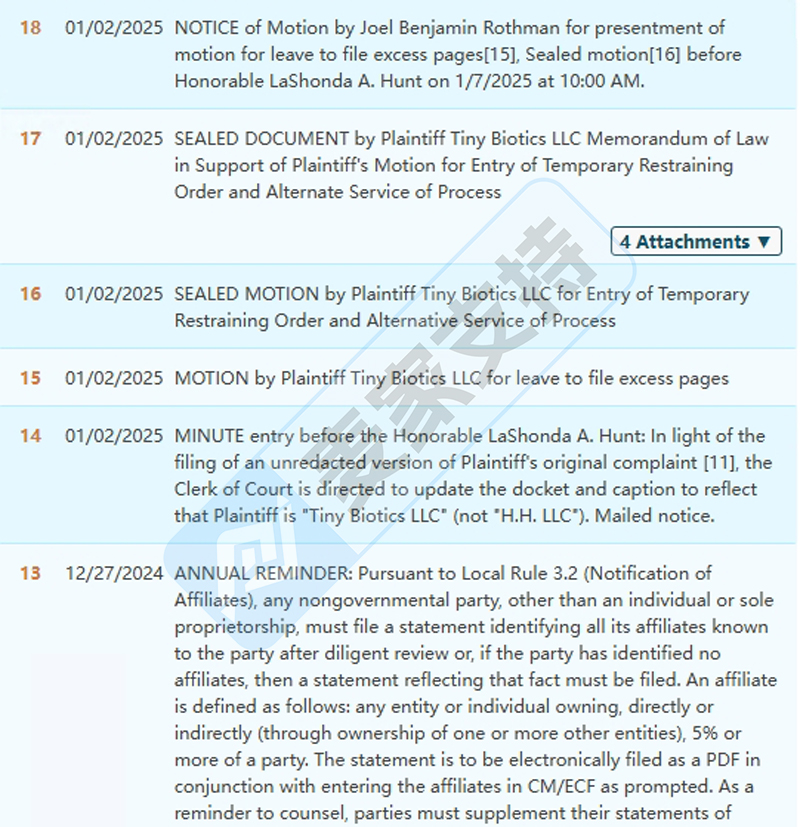 24-cv-13100，创意动物头铰链在美国注册有多个版权，并委托Sriplaw匿名申请TRO_大数跨境｜跨境从业者专属的媒体平台